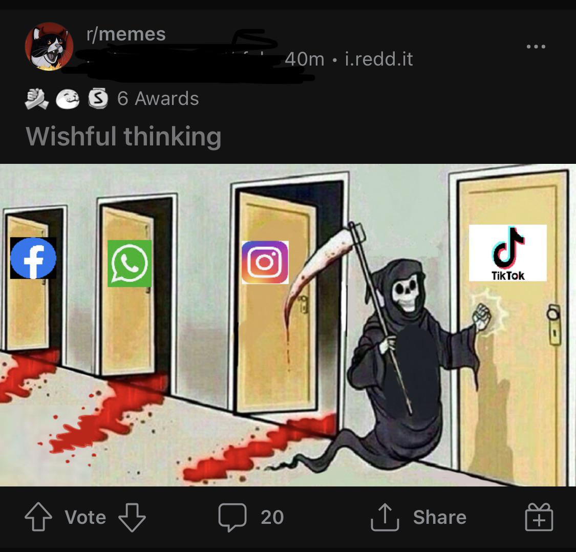 Dead meme, dead joke. | Scrolller