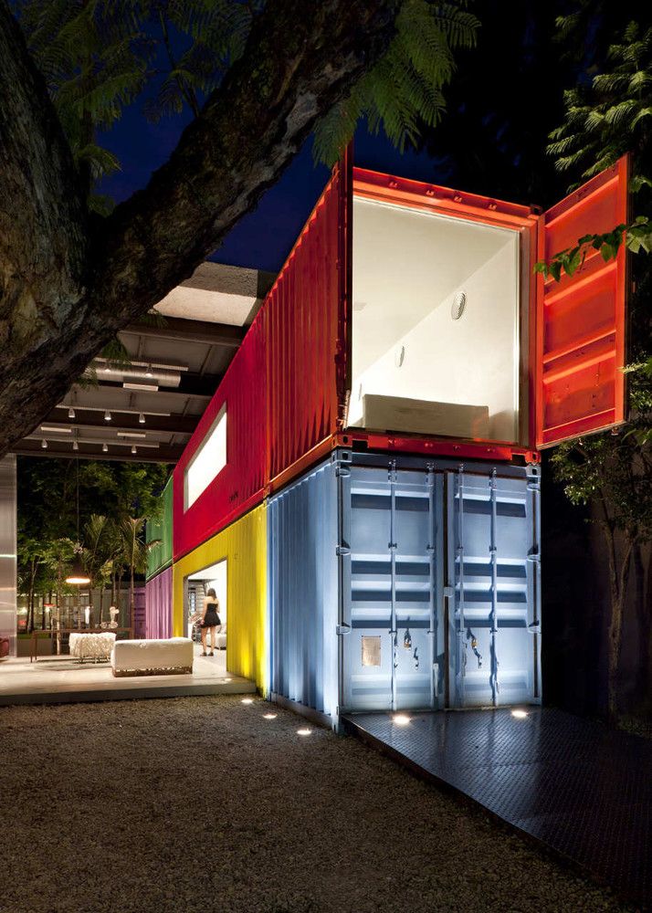 Decameron - Low Budget Colorful Shipping Container Store, Brazil | Scrolller