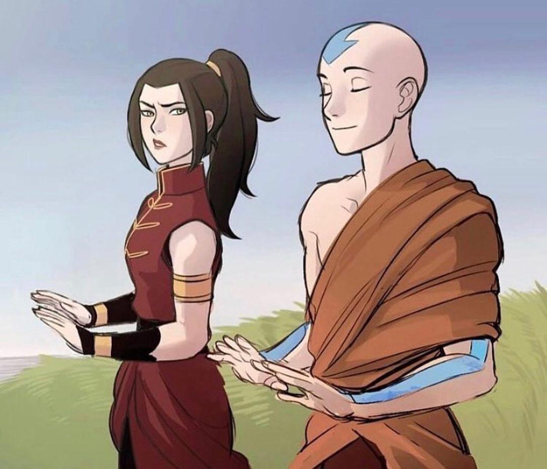 Aang teaches Azula how to meditate [art by Adajel on Tumblr] | Scrolller