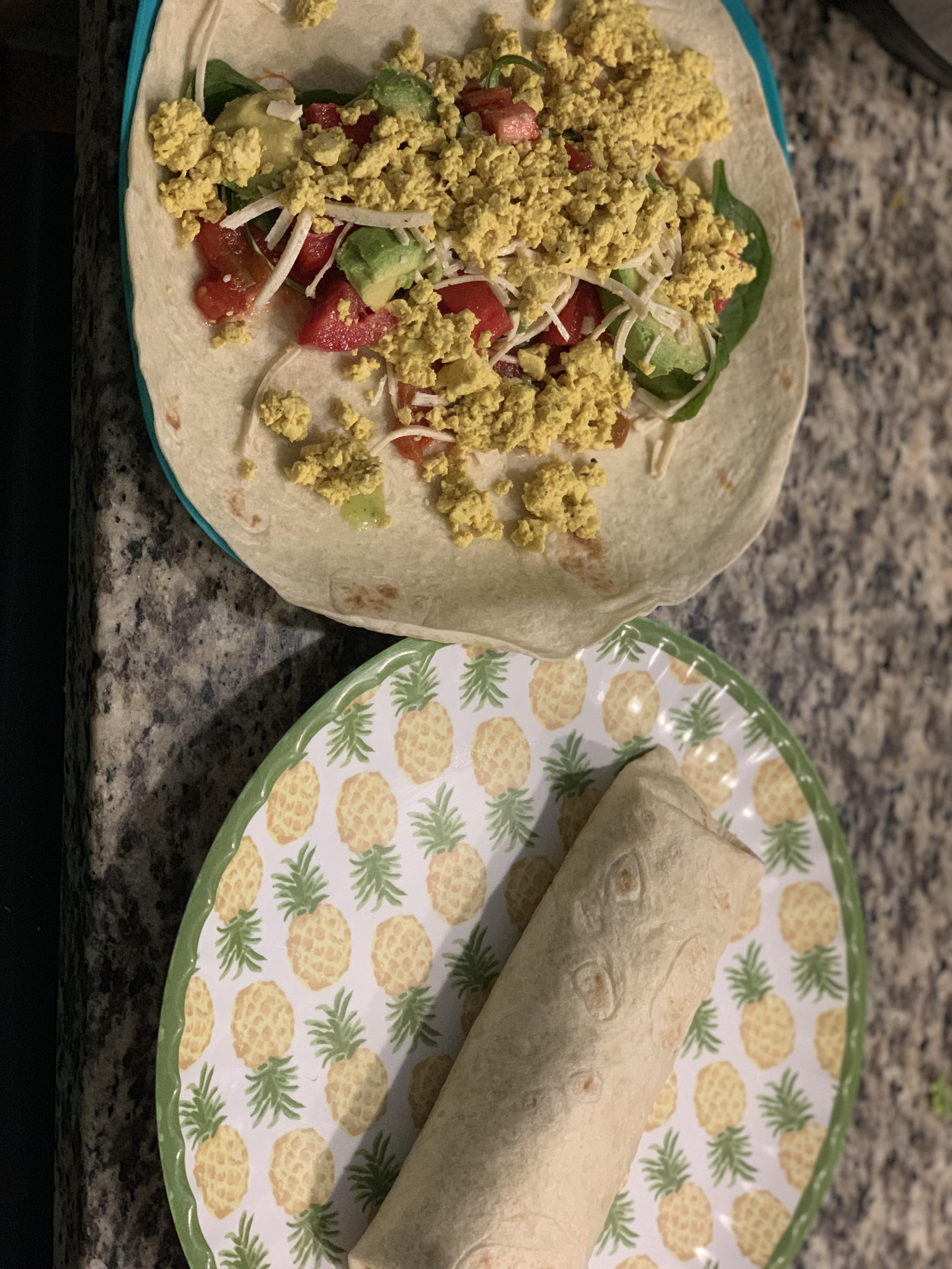 Delicious tofu scramble burritos (: | Scrolller