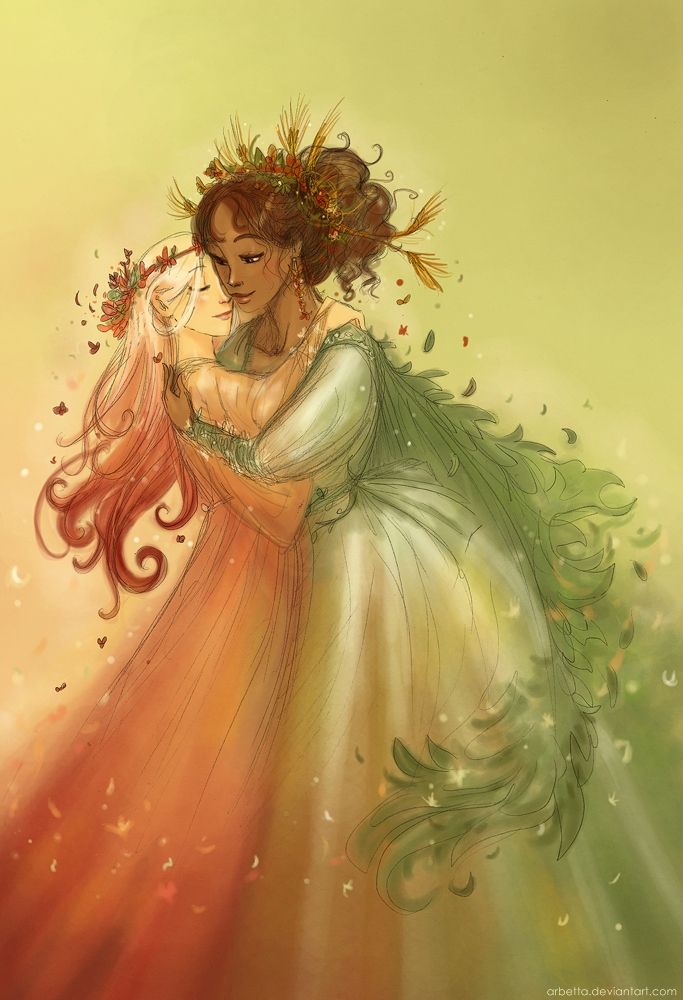 Demeter and Persephone by Andrea/Arbetta | Scrolller