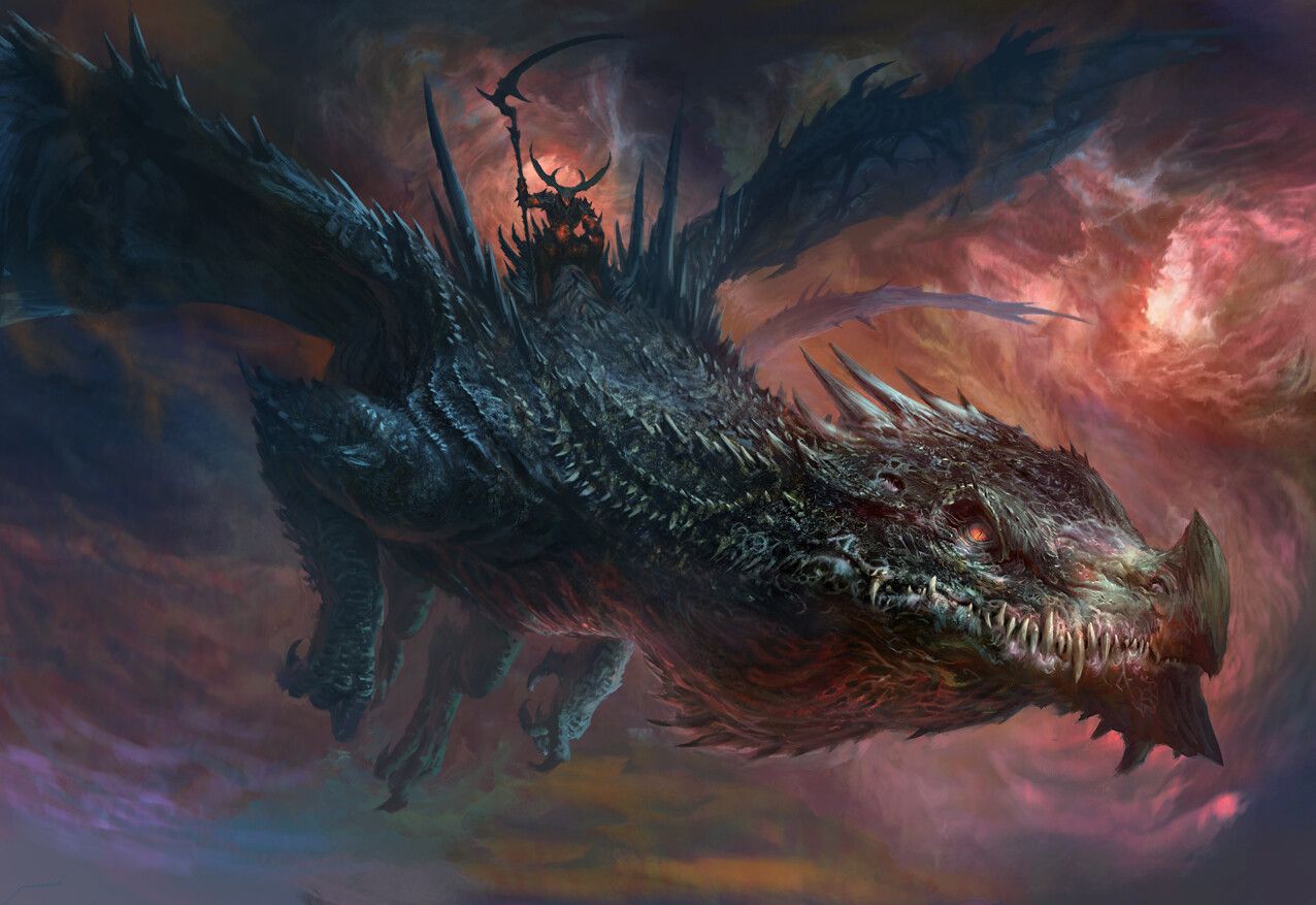 "Demon Dragon Rider" by Antonio J. Manzanedo | Scrolller