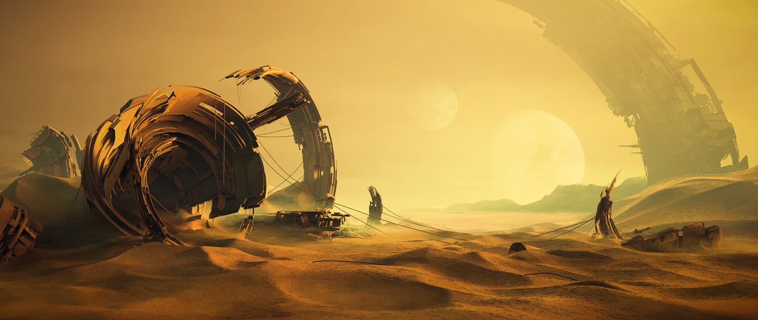 Desert wreckage sci-fi by Pablo Munoz Gomez | Scrolller