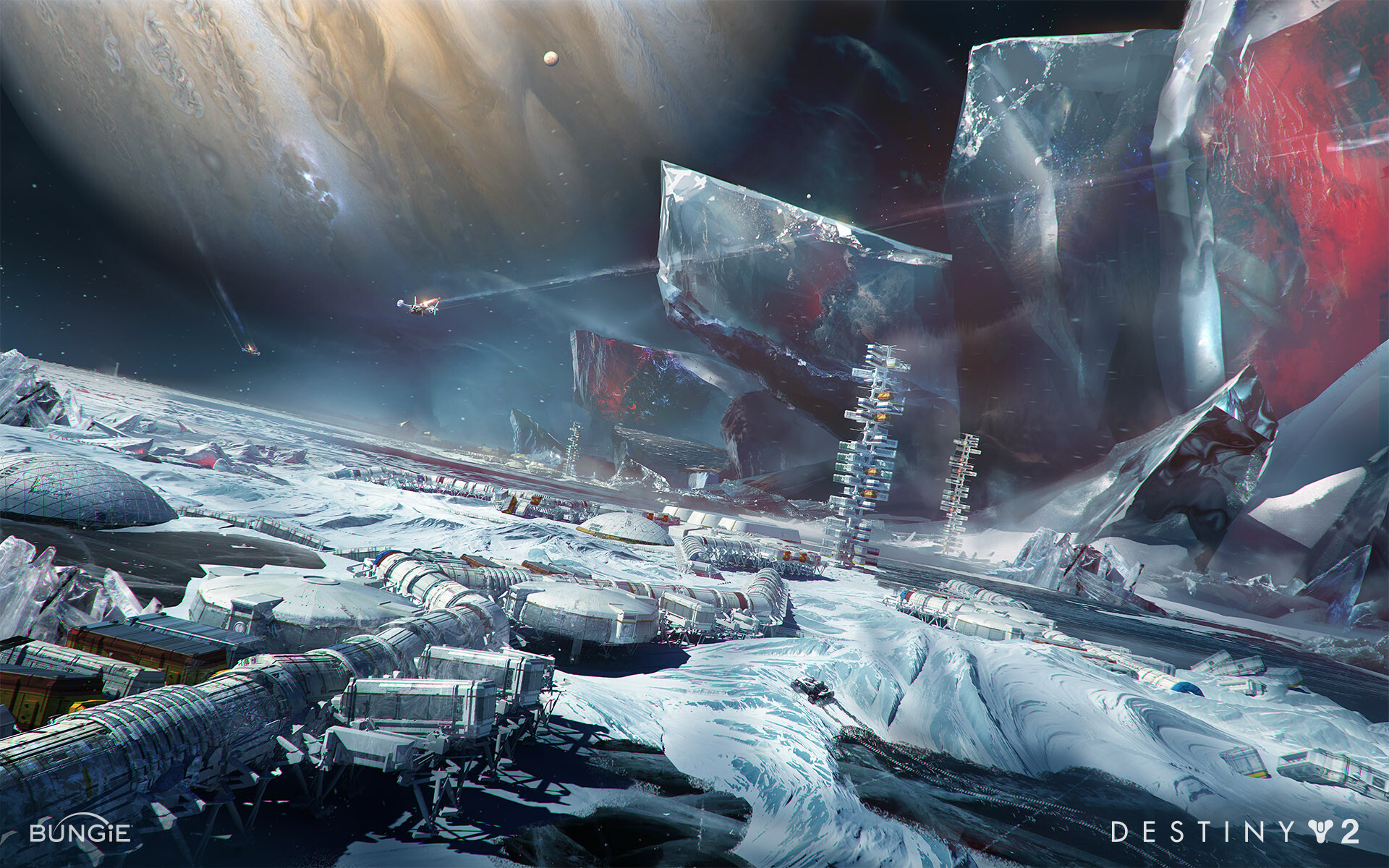 Destiny 2: Beyond Light early Europa concept by Jesse van Dijk. | Scrolller