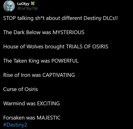 Destiny DLC Rant | Scrolller