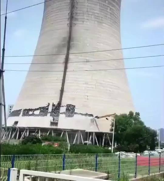 Destruction of a nuclear power plant cooling tower | Scrolller