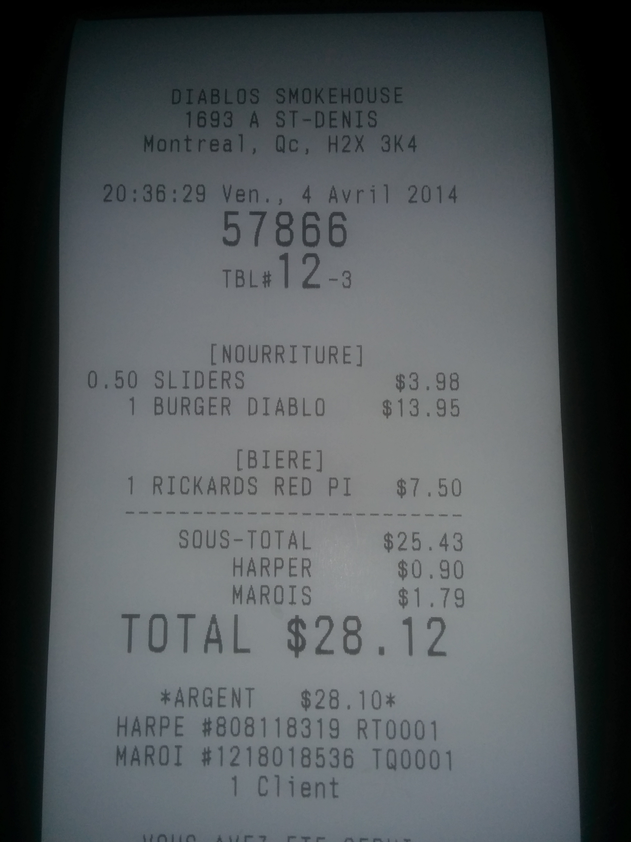 Diablo's Smokehouse has an interesting way of showing sales tax on its receipts | Scrolller