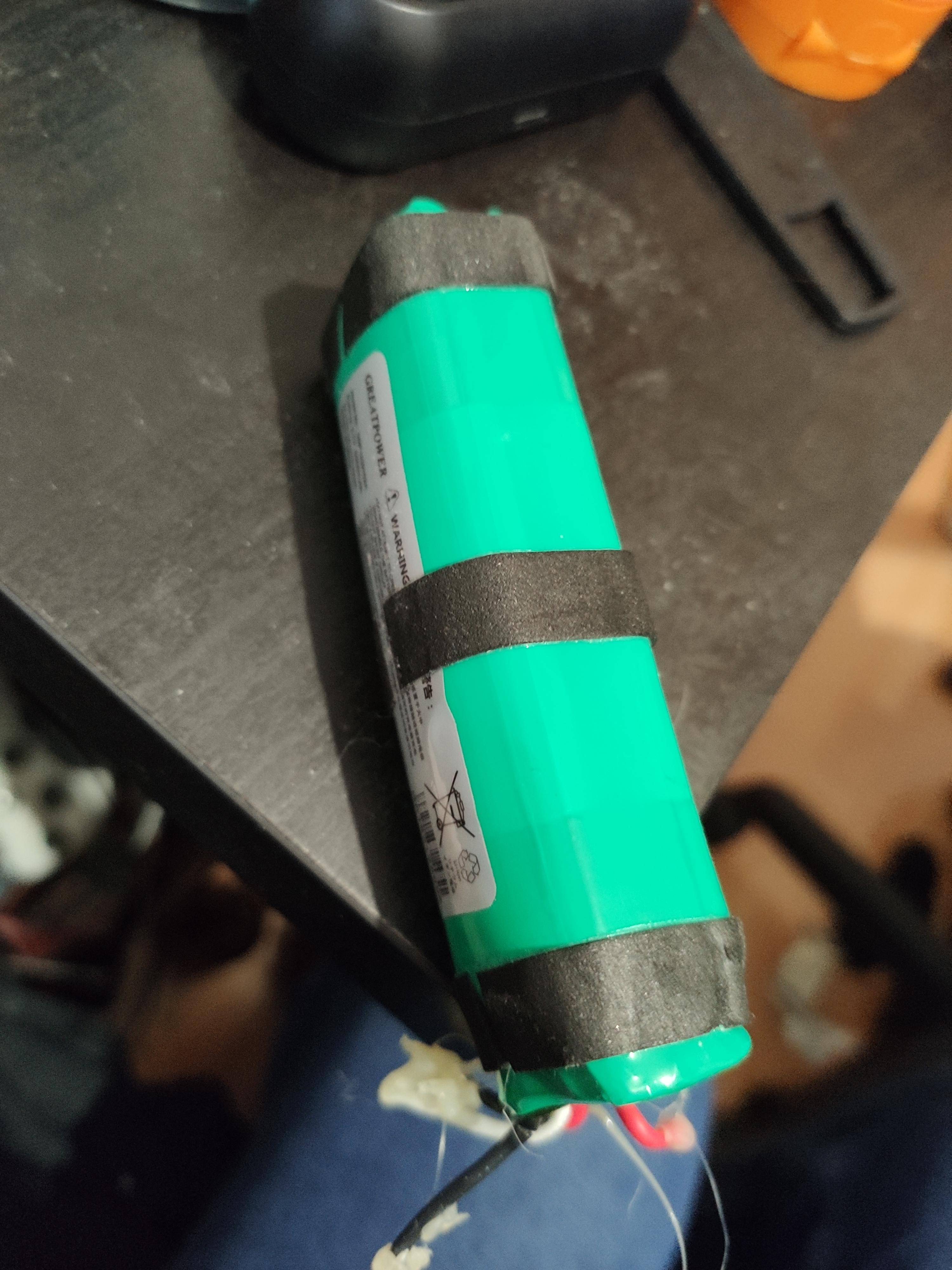 Did a battery swap on a 4 year old portable speaker and was greeted by this muchacho caliente ...