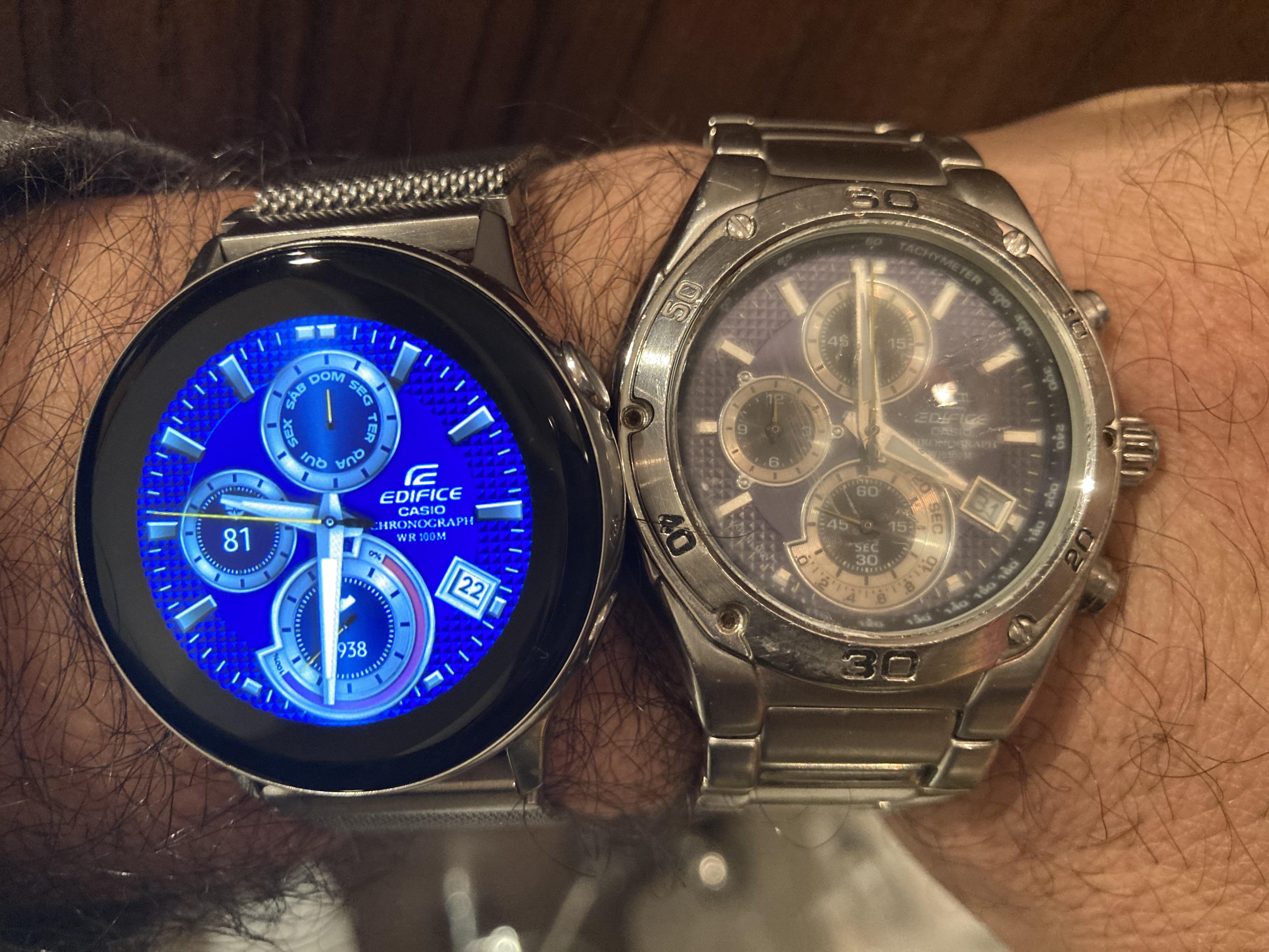 Did a clone of my old Casio Edifice Watch on my Galaxy Active 1. | Scrolller