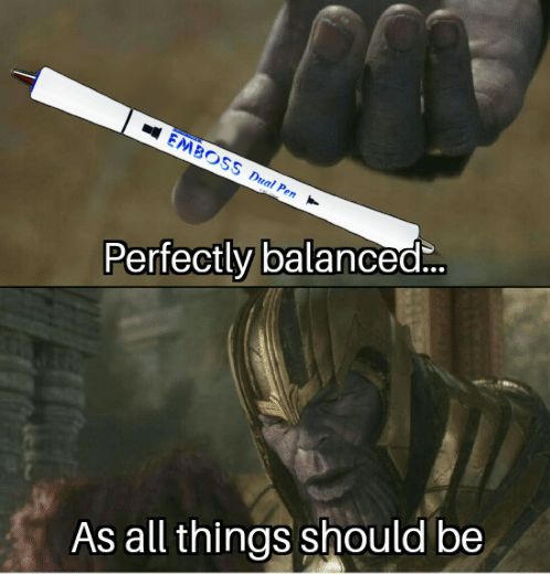 Didn't know thanos was a penspinner | Scrolller