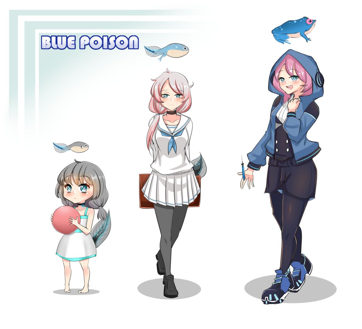 Different growth stages for Blue Poison. | Scrolller