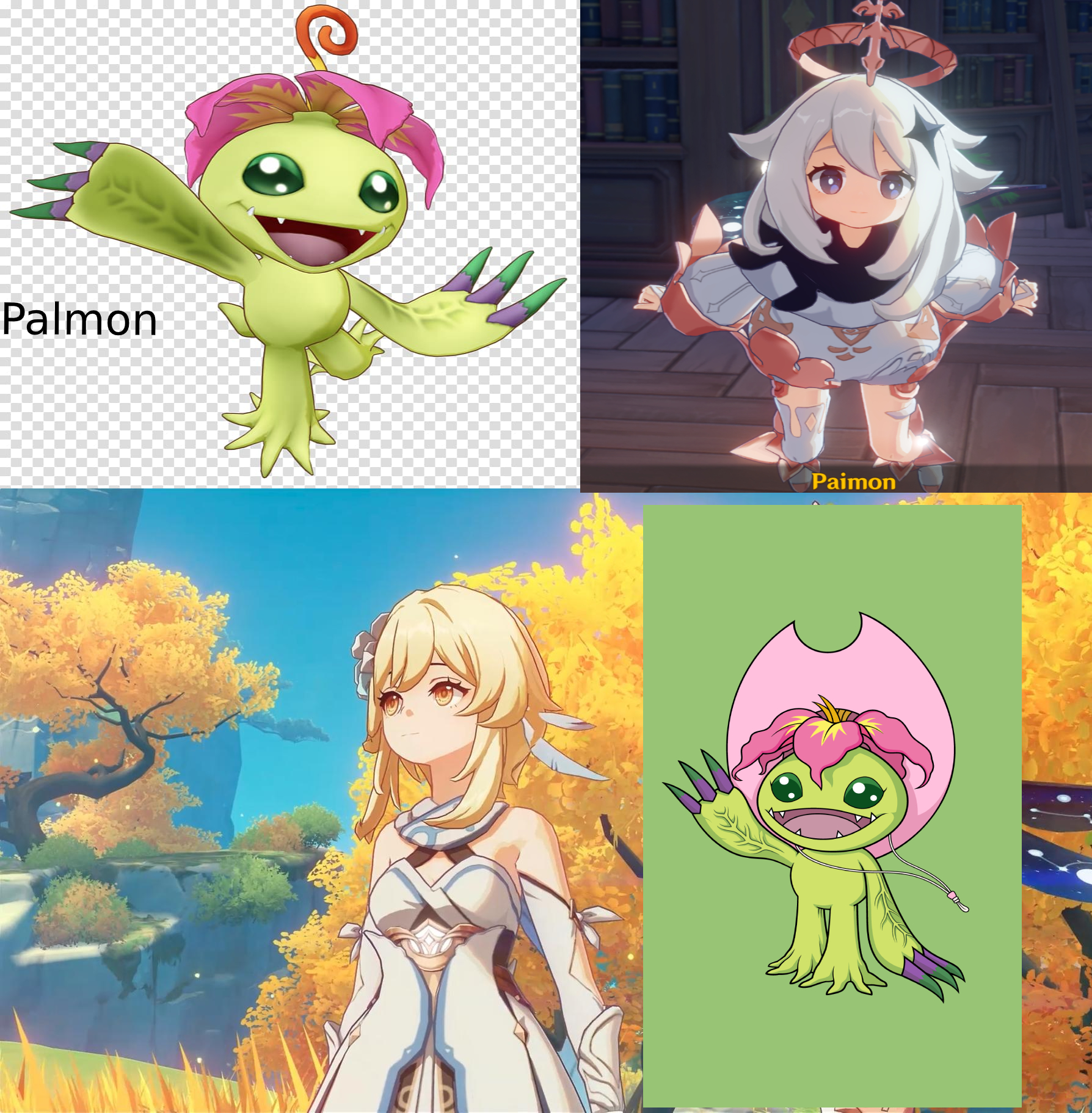 Digimon and Genshi Inpakt Crossover Time | Scrolller