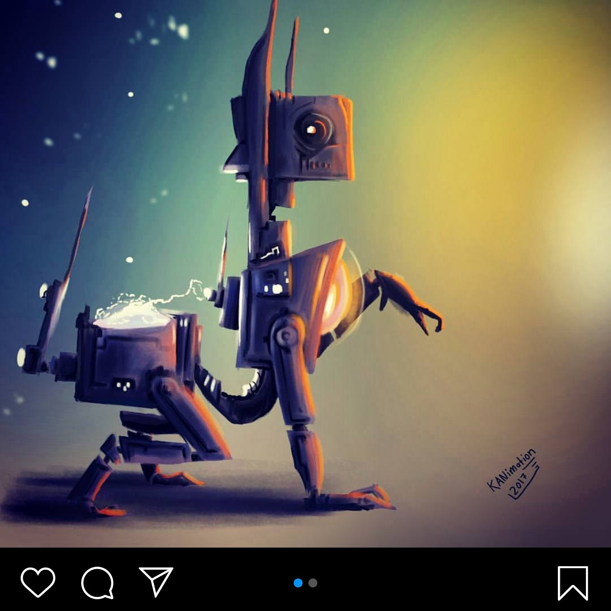 Digital Bot doodle I did in Photoshop.. | Scrolller