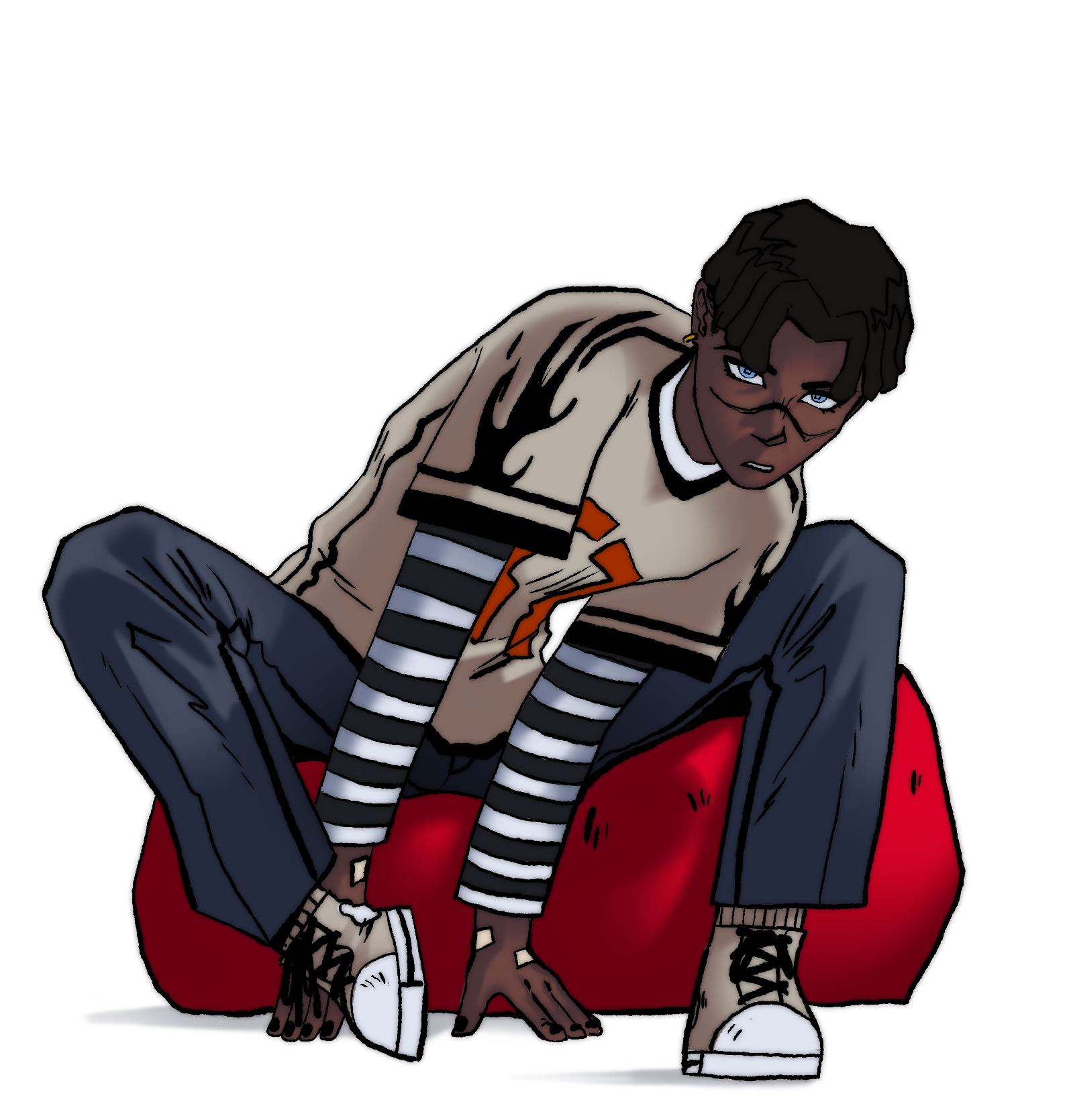 Digital oc I made for my webtoon! Kyle kuromiya :) | Scrolller