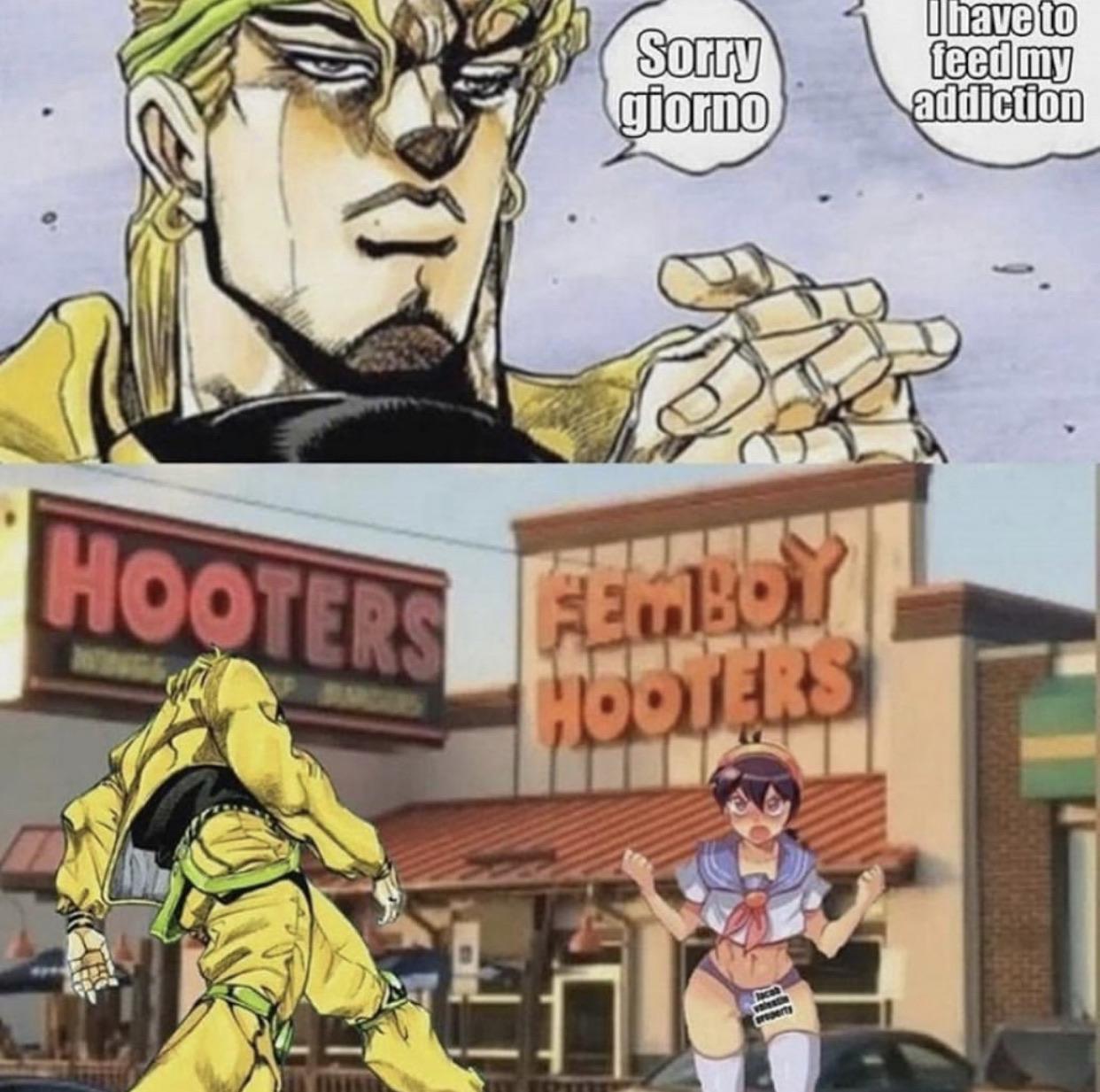 DIO IN THE FEMBOY HOOTERS | Scrolller