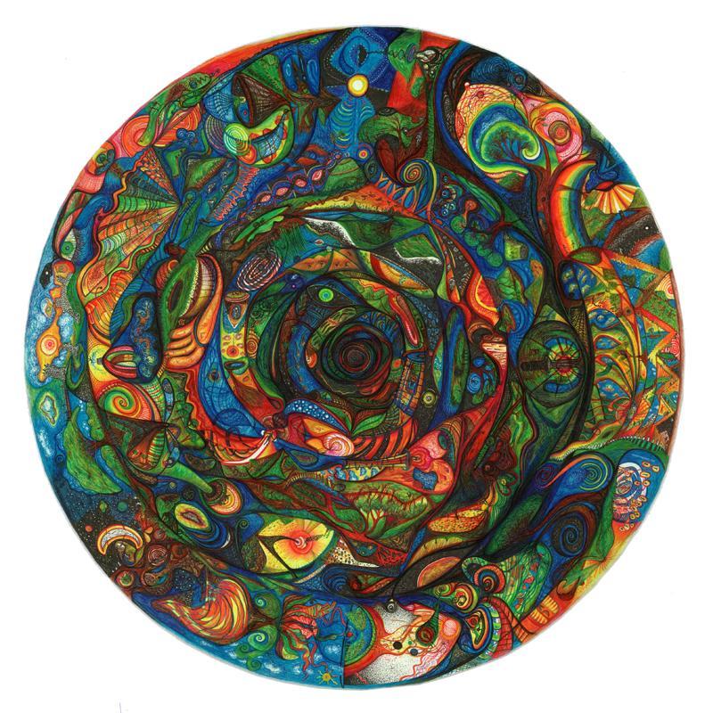 DMT showed me infinite spirals and DEMANDED that i continue to create ART forever... i obeyed ...