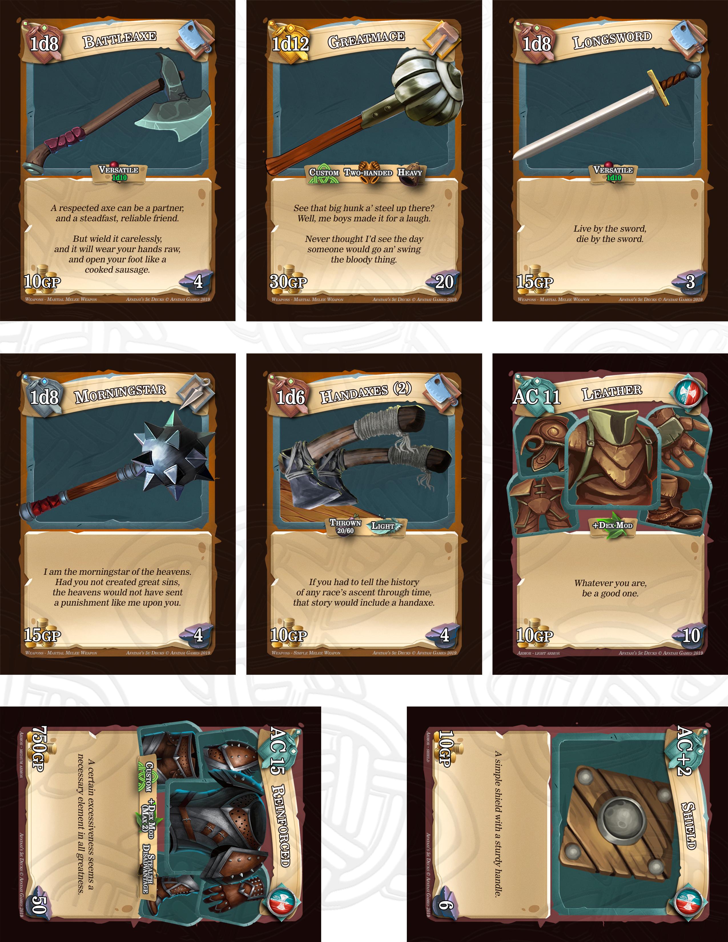 DnD Reference Cards Sampler | Scrolller