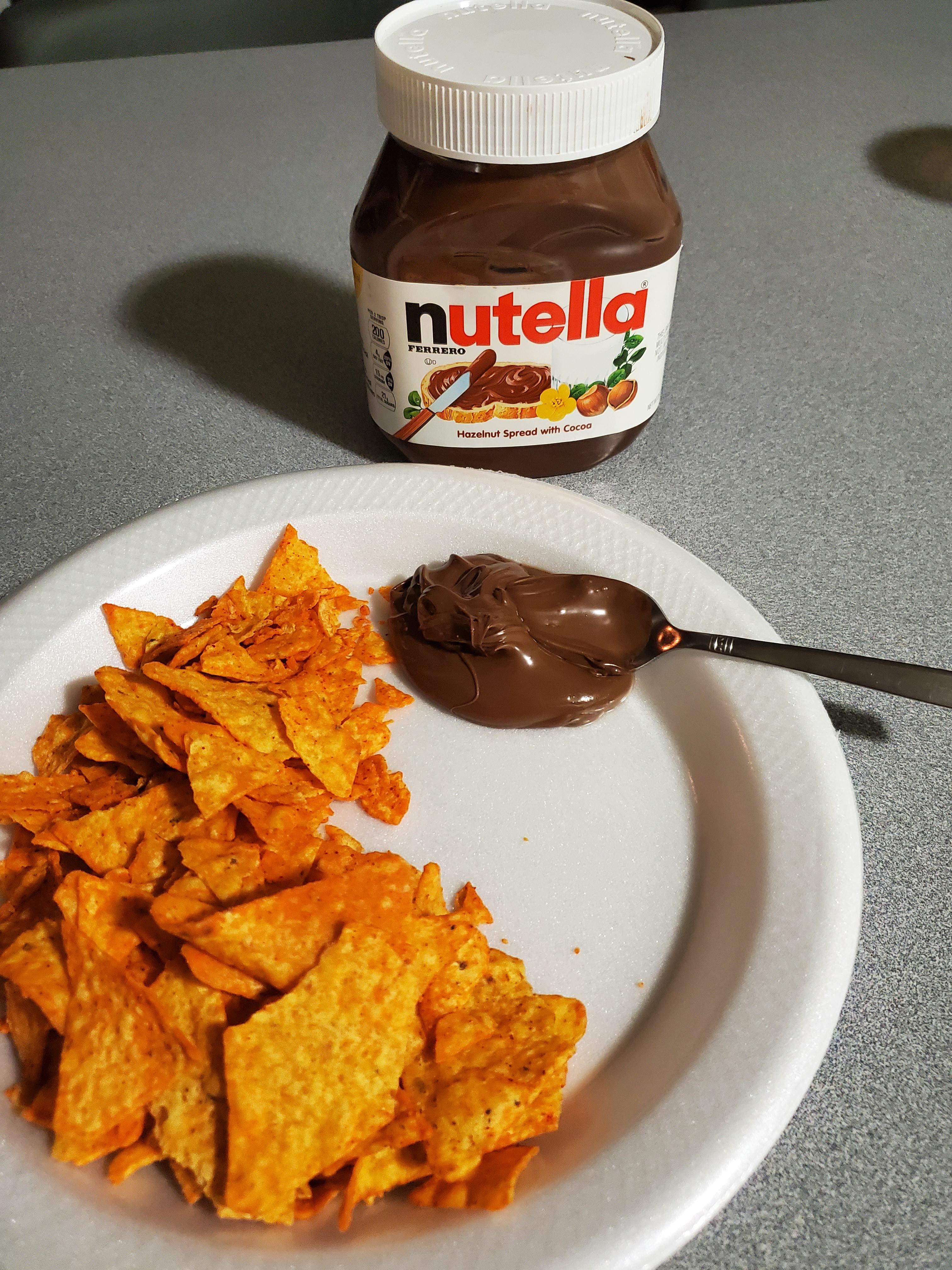 Do y'all eat your doritos with nutella? | Scrolller