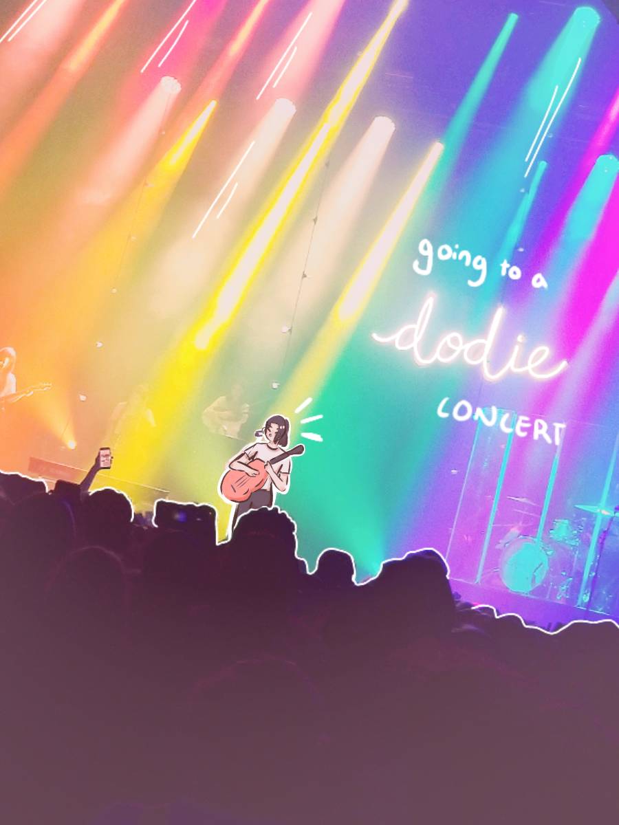 dodie fan art! by me, drawn over photo i took at the new york show | Scrolller