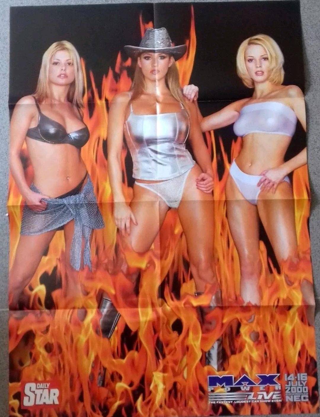 Does anyone have any pics of katie in the max power live poster dressed as schoolgirls? 🤤 ...