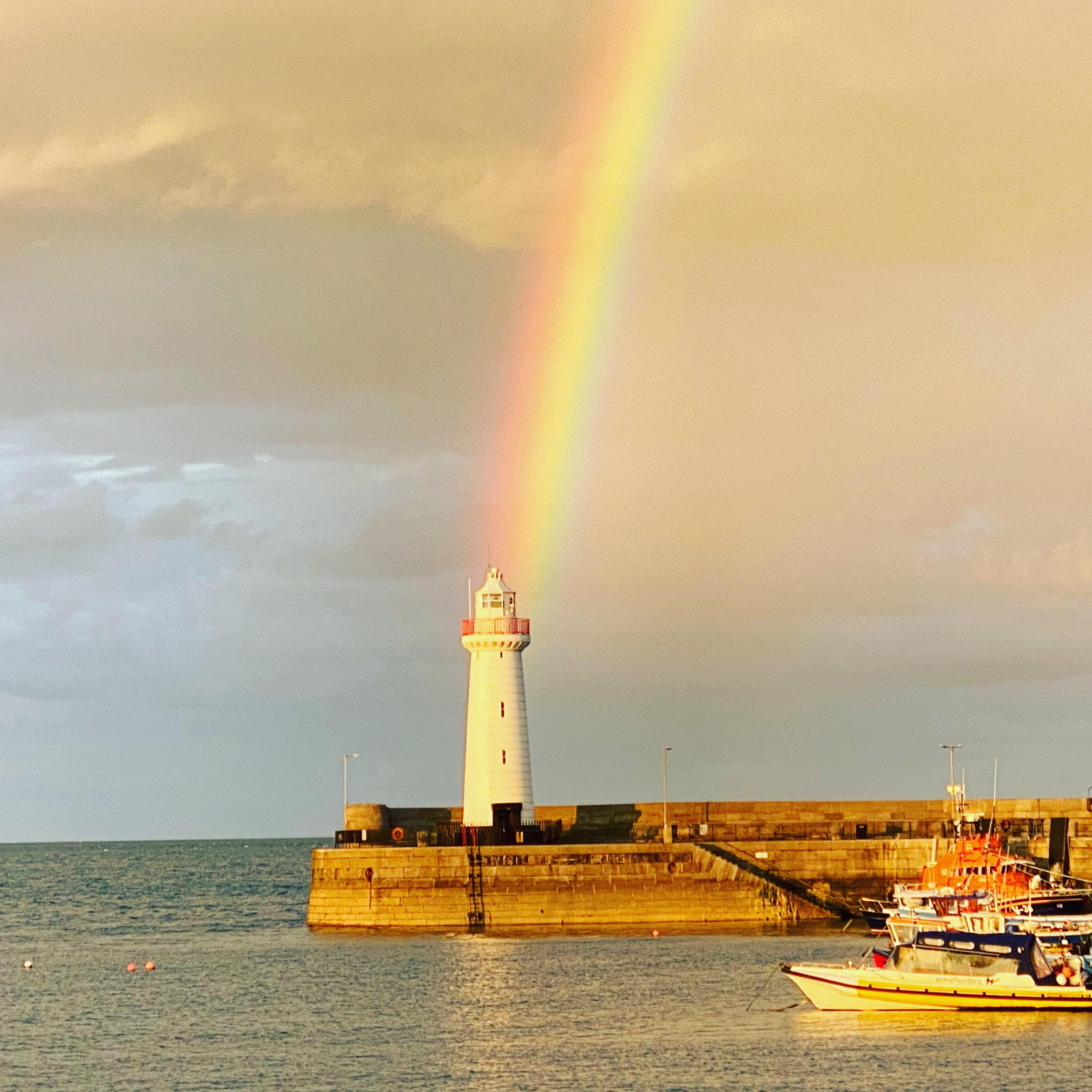 Donaghadee lighthouse after autumn rain | Scrolller