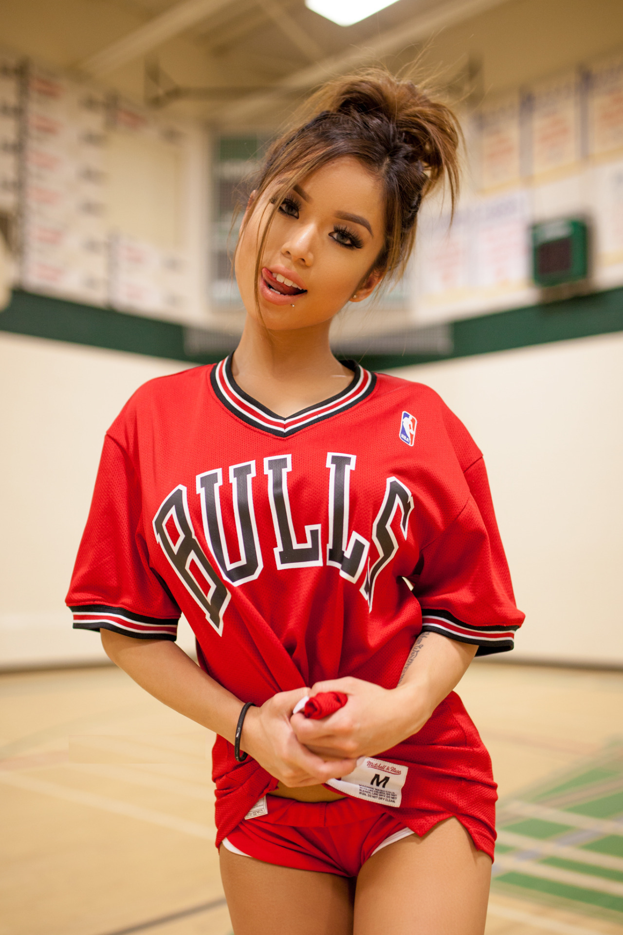 Donnah Pham shows a little tongue | Scrolller