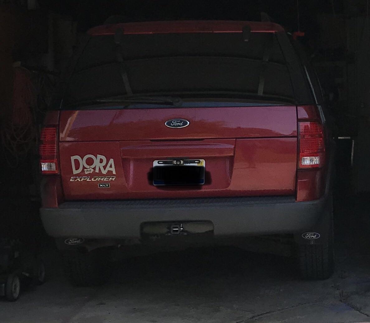 Dora hiding in the garage... it’s too hot to go exploring with no A/C | Scrolller