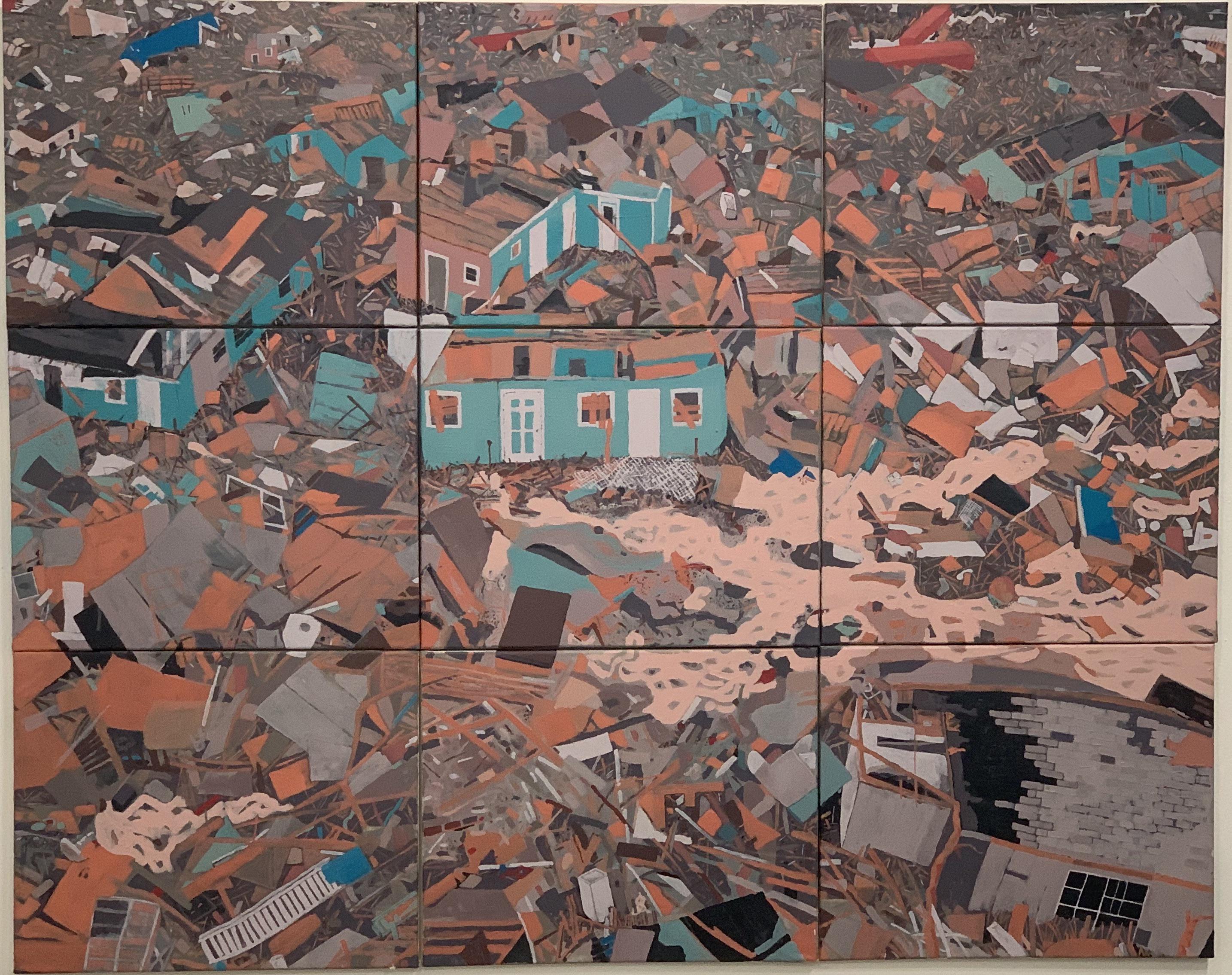 Dorian aftermath, me, acrylic,2019 | Scrolller