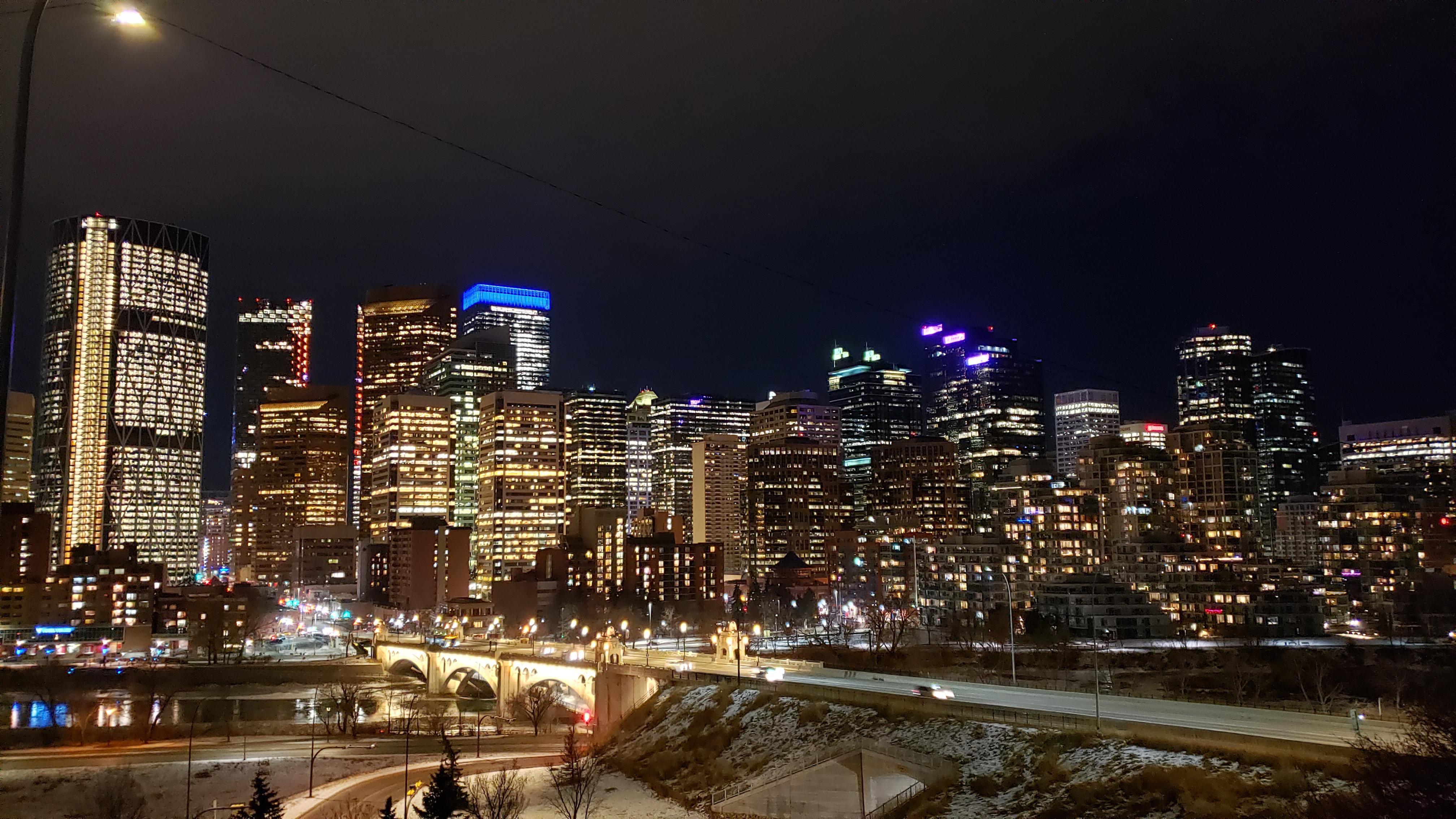Downtown Calgary at Night | Scrolller