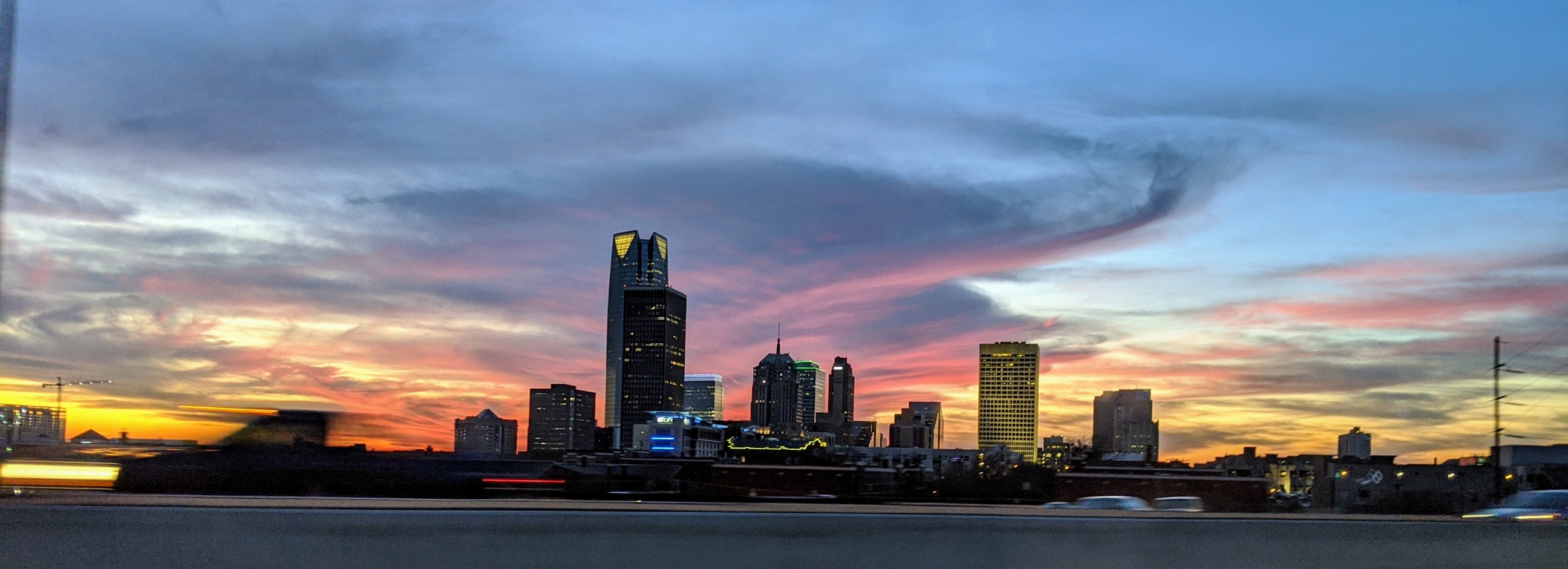 Downtown OKC at sunset | Scrolller