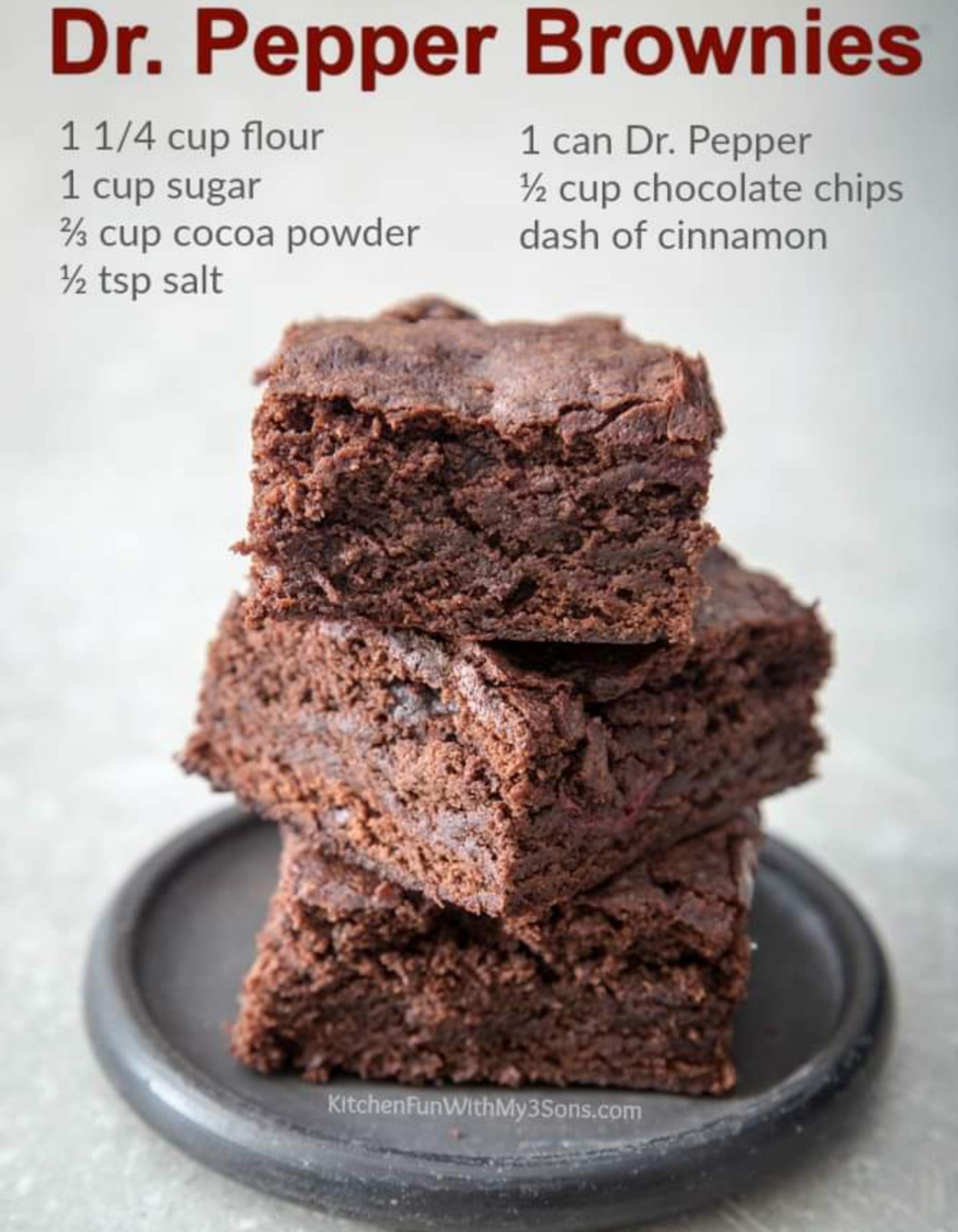 Dr. Pepper Brownies | Scrolller