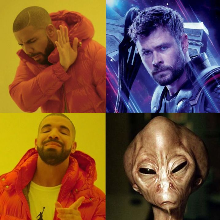 Drake Meme Thor | Scrolller