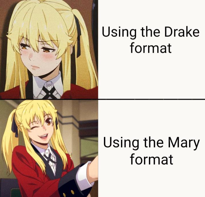 Drake who? I present to you the Mary Saotome format | Scrolller