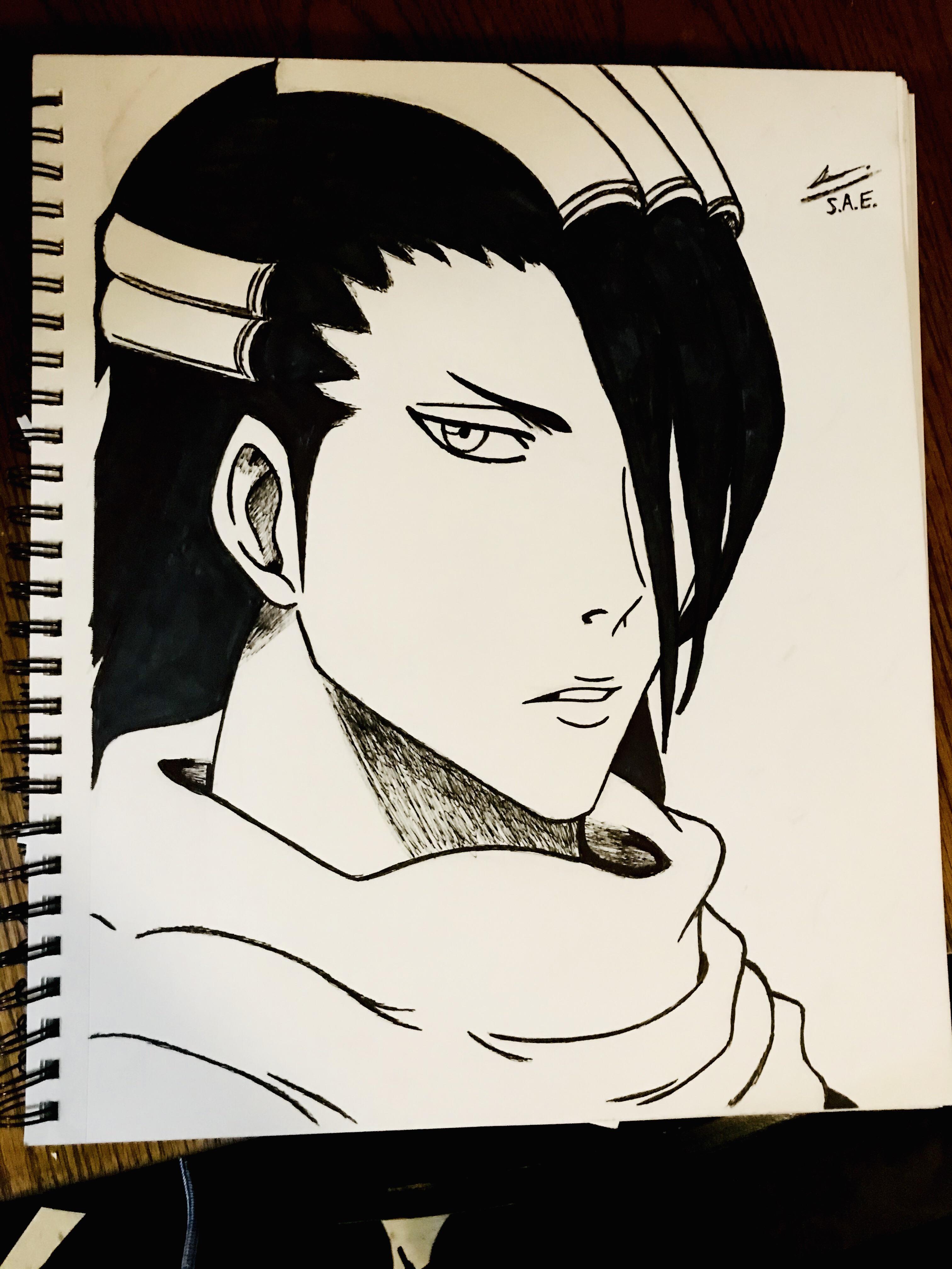 Drawing byakuya from Bleach. | Scrolller
