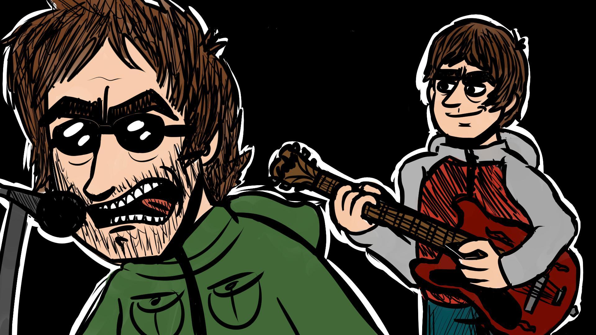 Drawing I did of the Gallaghers, inspired by different eras | Scrolller