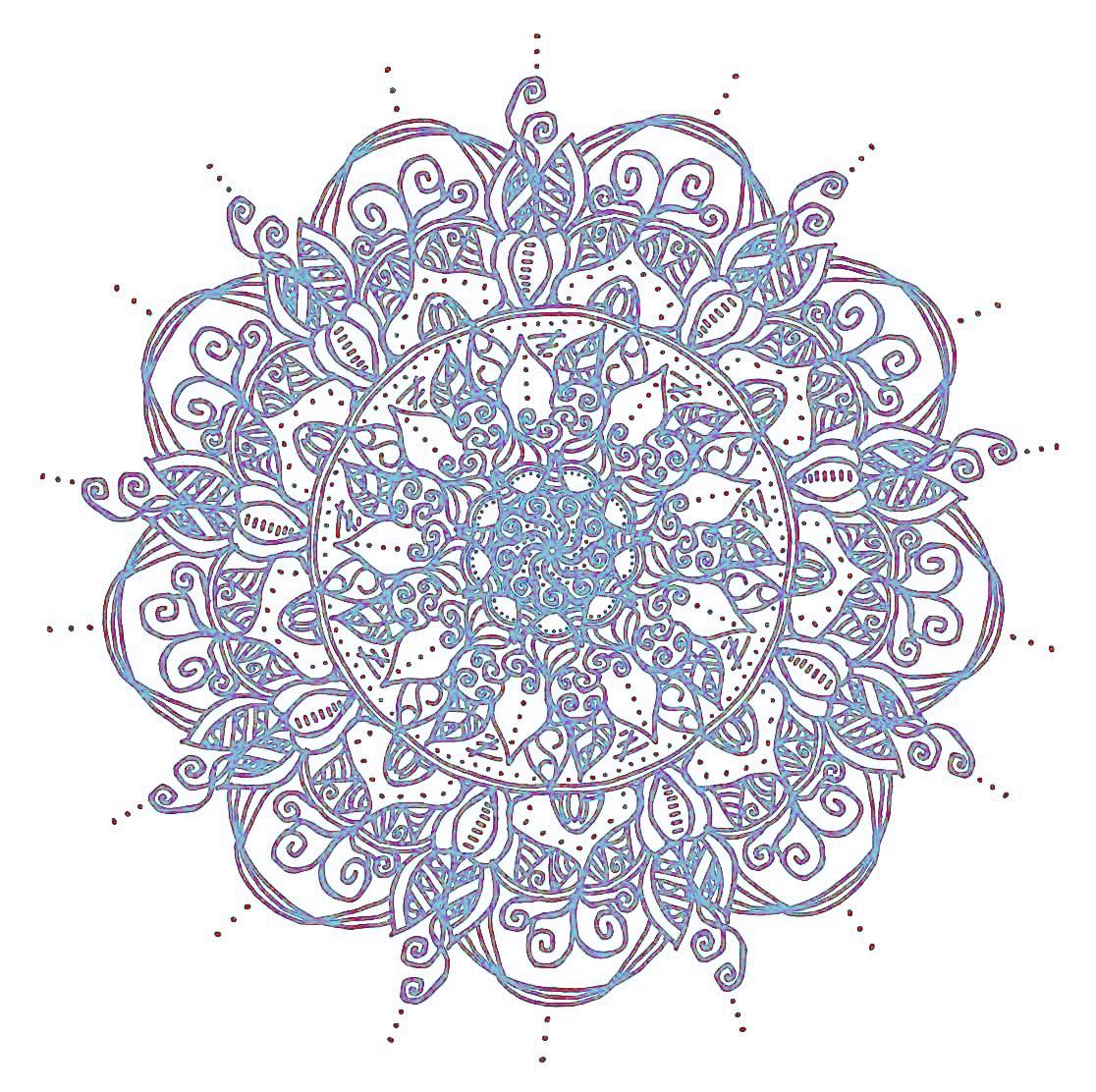 Drawing. Mandala. Digital. | Scrolller