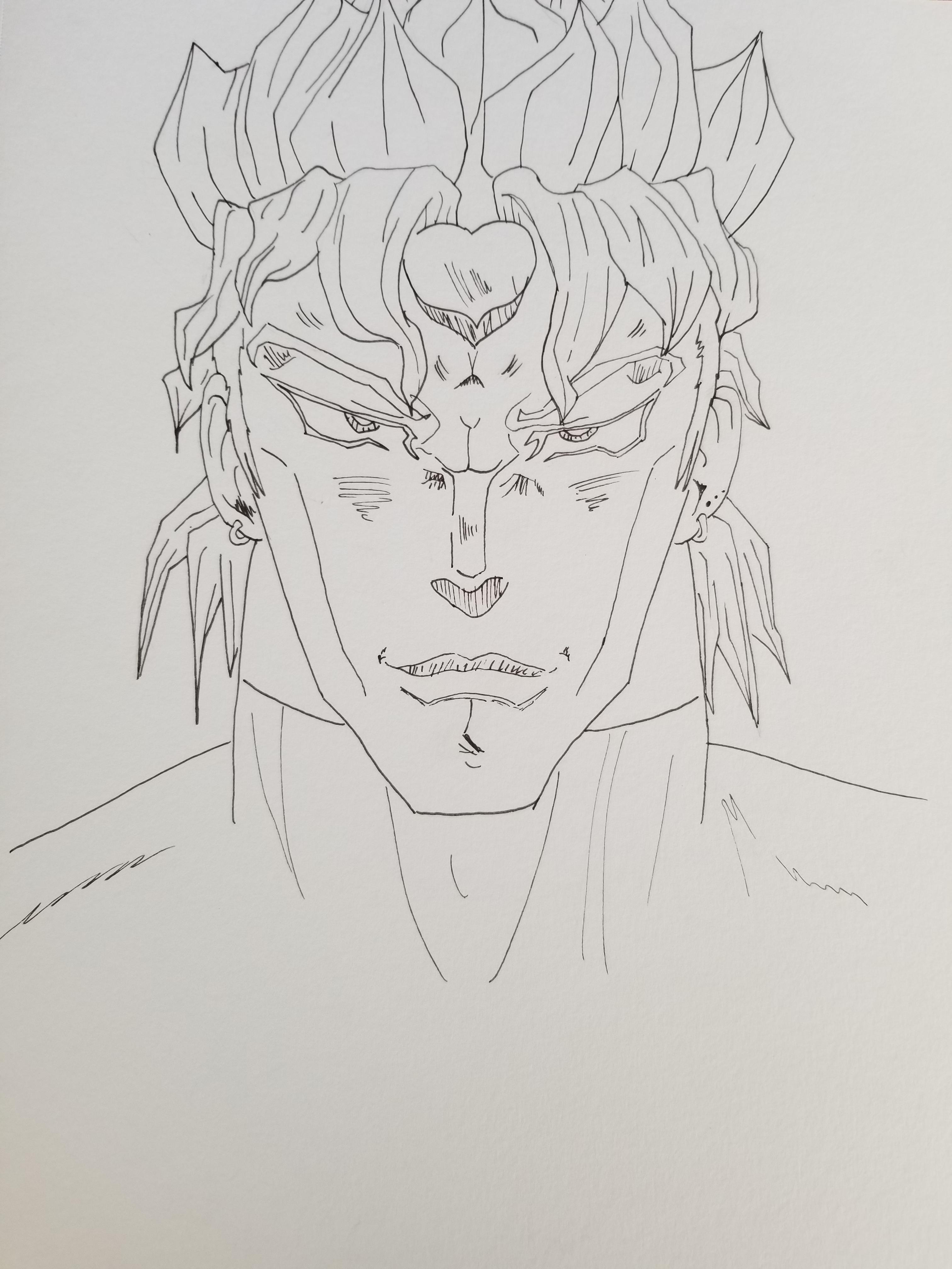 Drawing of the alpha male Dio Brando | Scrolller