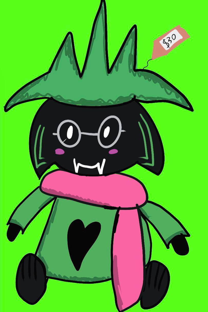 Drawing our fluffy boi every day until he comes back in stock! Day5-Plush ralsei! | Scrolller