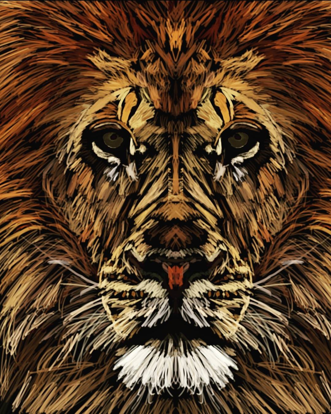 Drew a lion | Scrolller