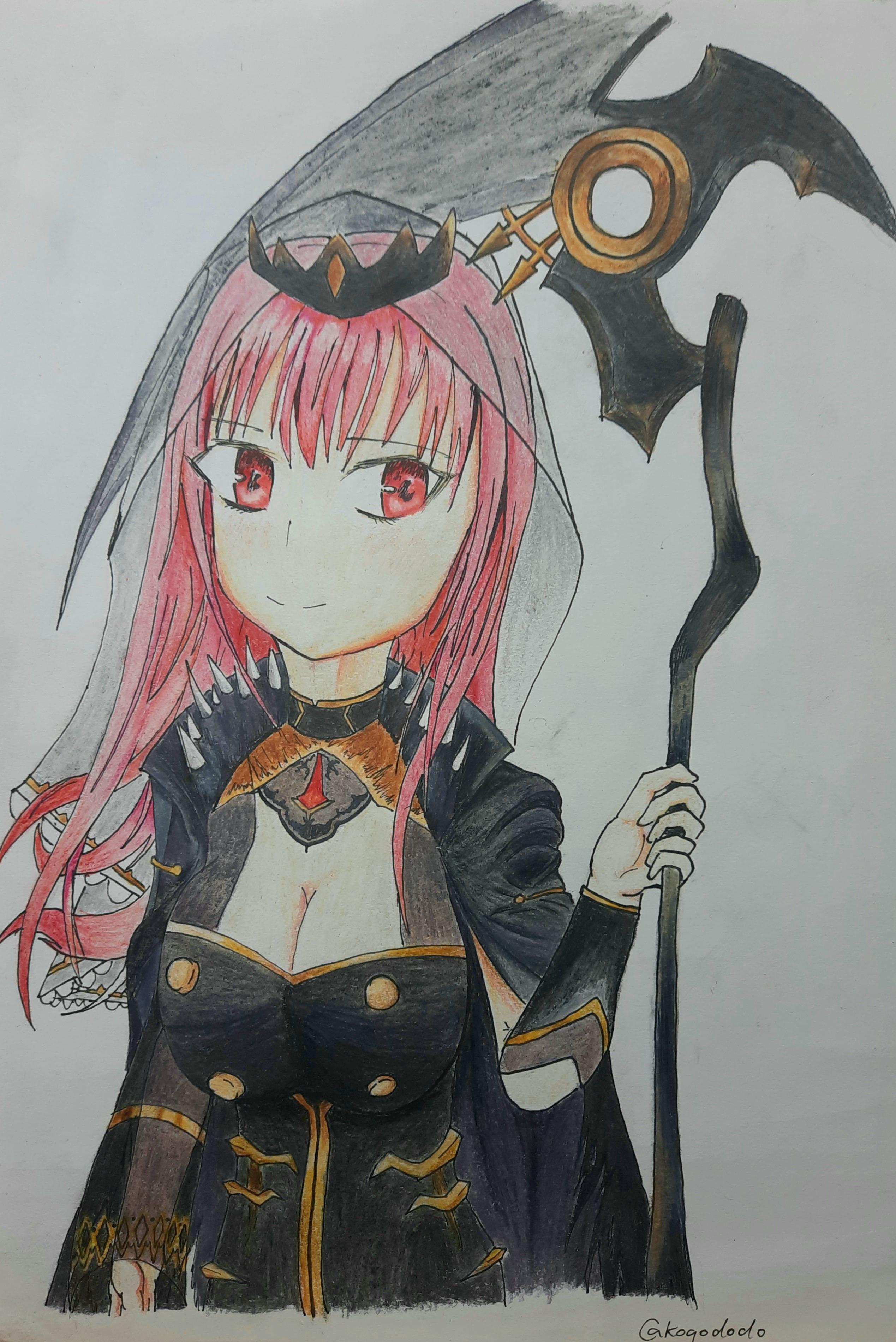 Drew Mori using colour pencils | Scrolller