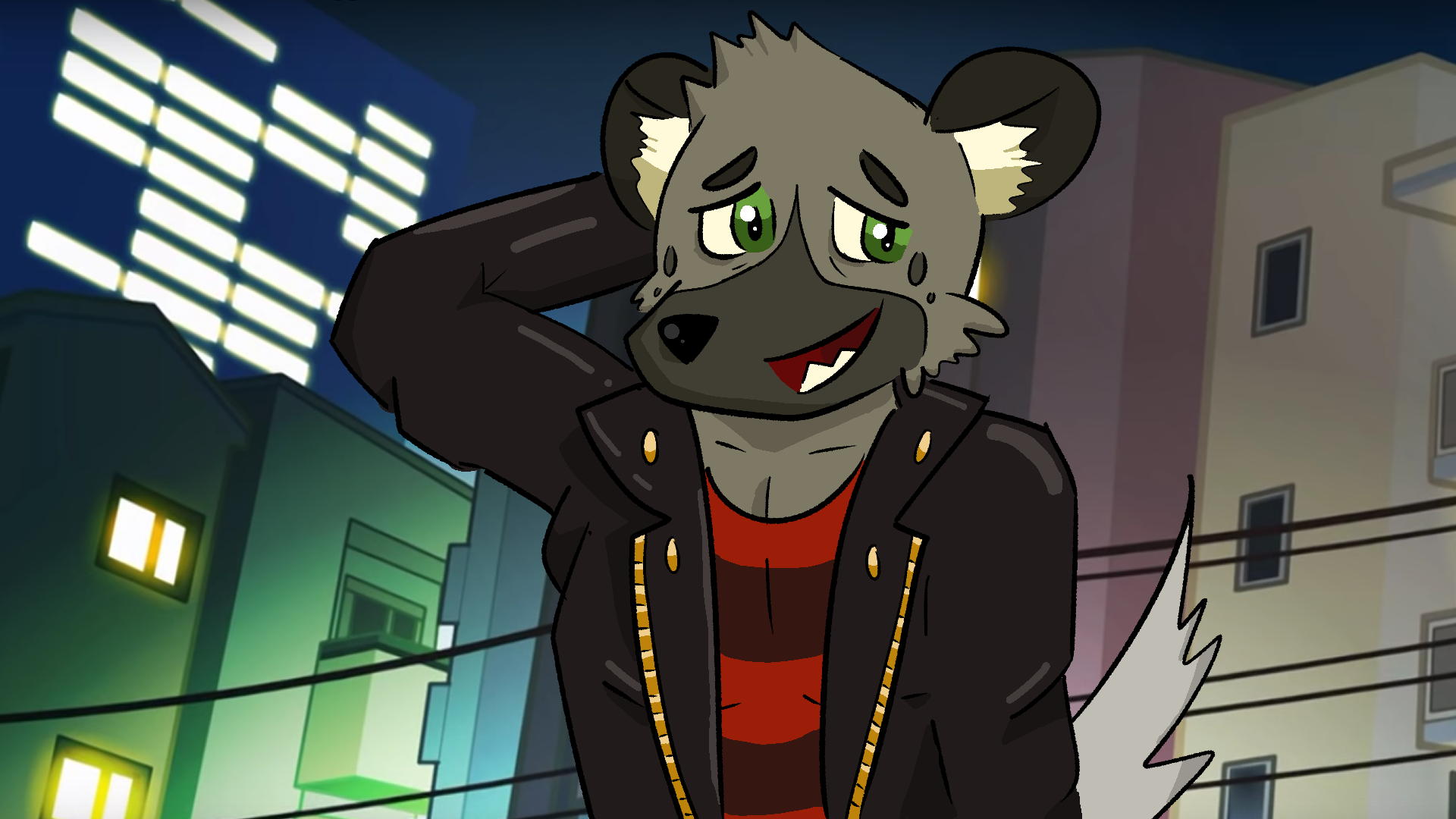 Drew my favorite shy hyena! | Scrolller