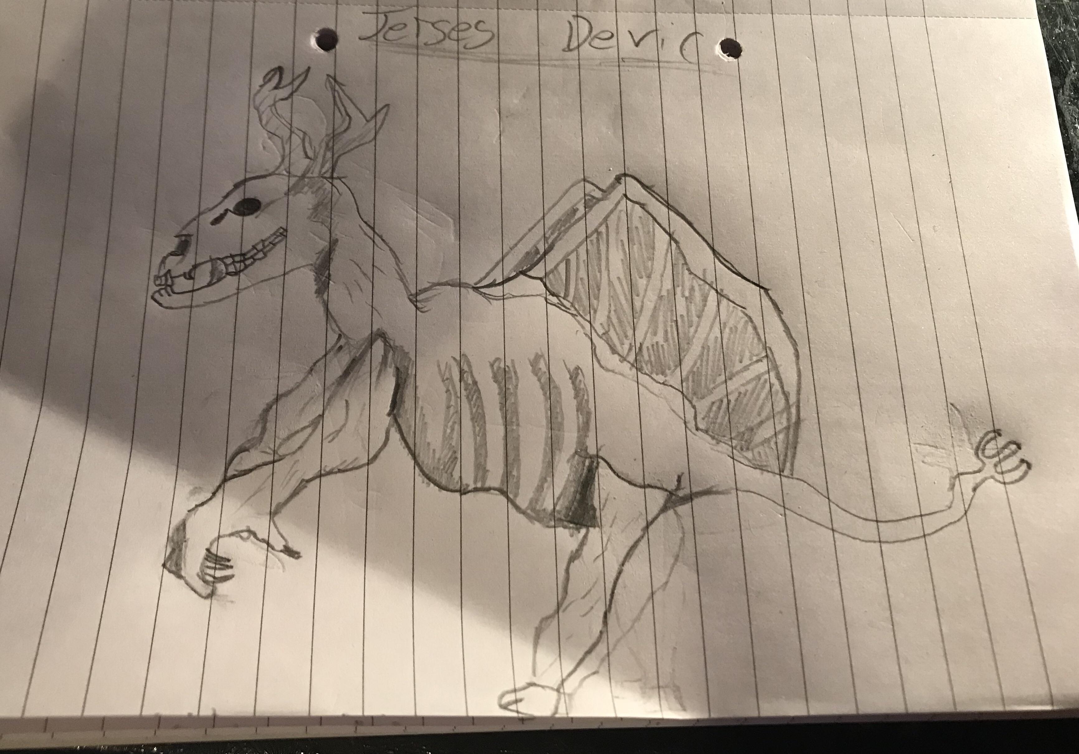 Drew some Cryptids, here’s the Jersey Devil. | Scrolller