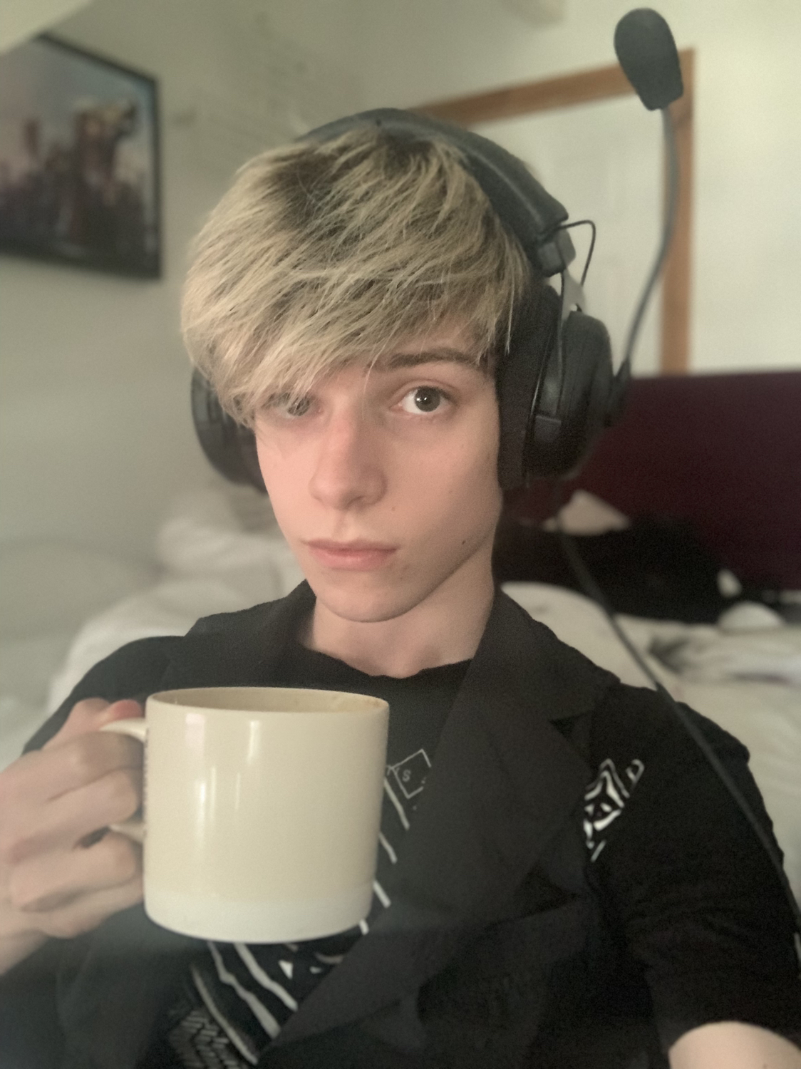 Drinking some coffee. | Scrolller