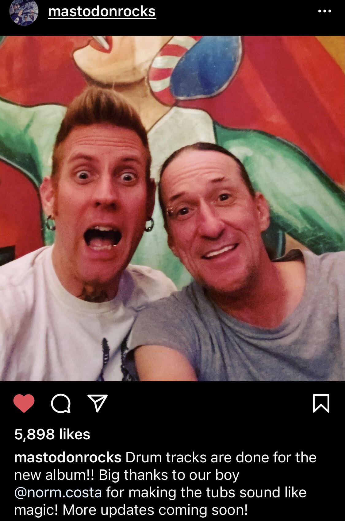 Drum tracks on new album COMPLETE! | Scrolller