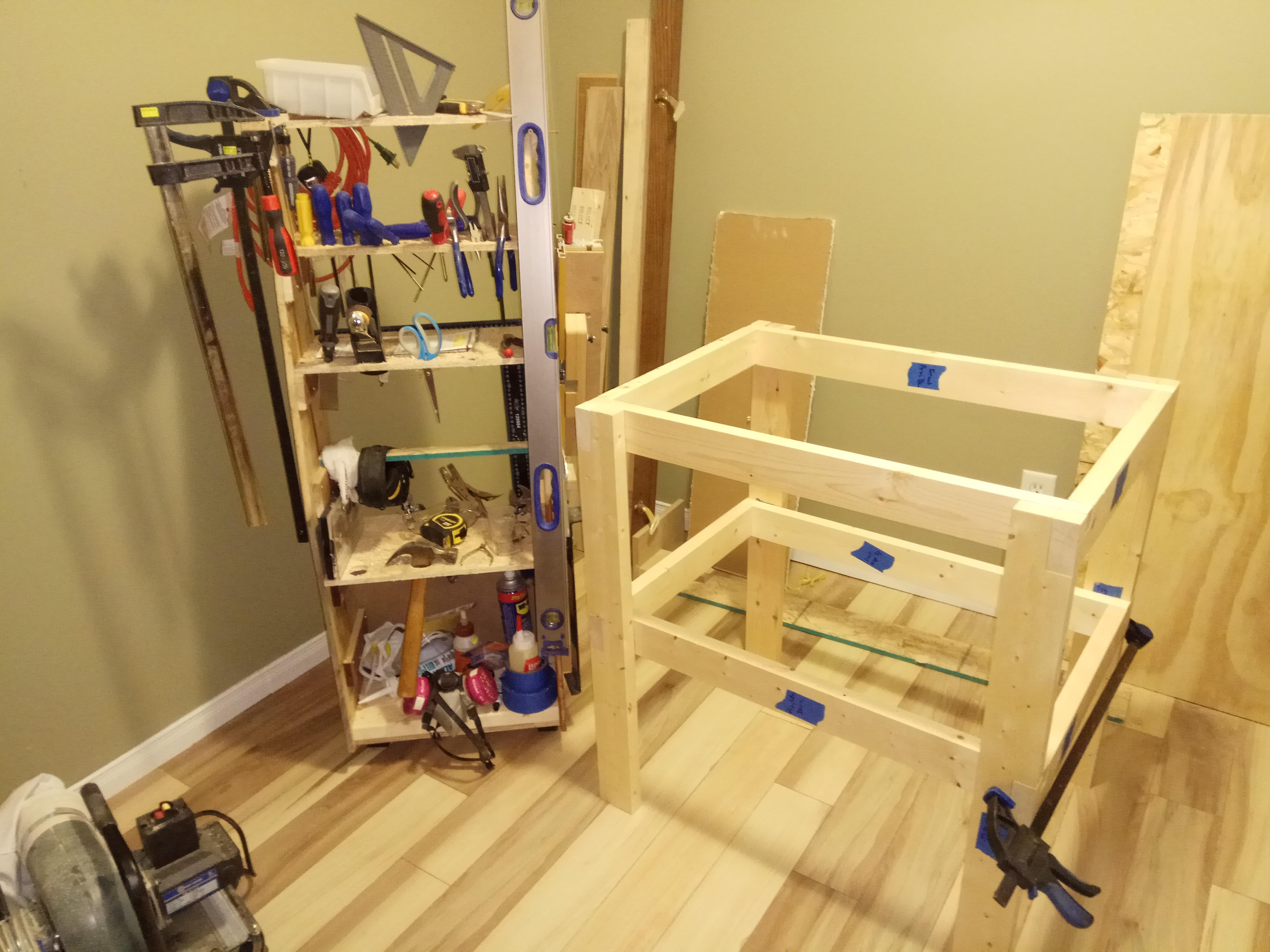 Dry fitting my new workbench table | Scrolller
