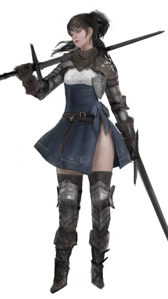 Dual wield warrior by Jiwoo Lee | Scrolller