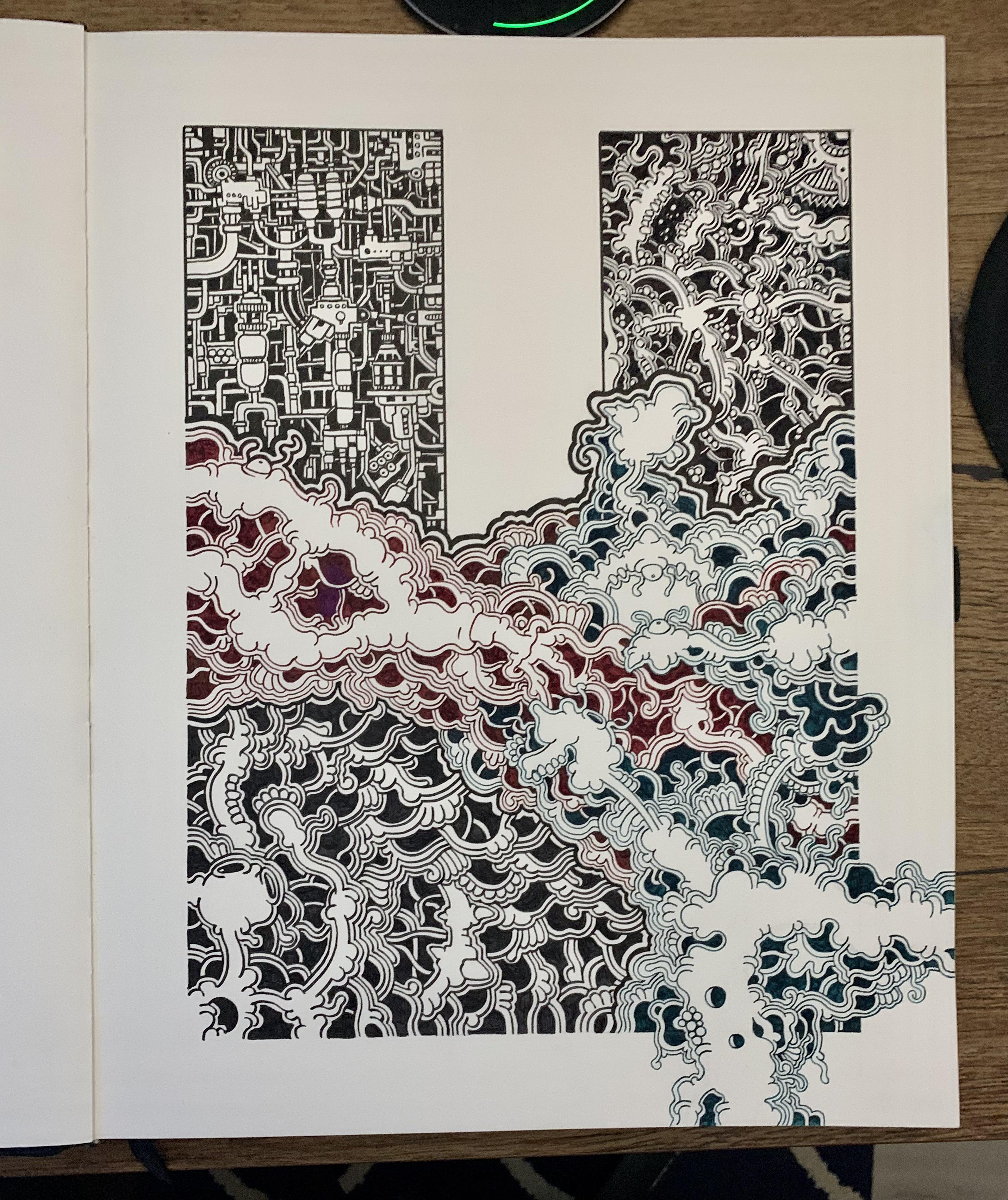 Duality, Me, Ink, 2021 | Scrolller