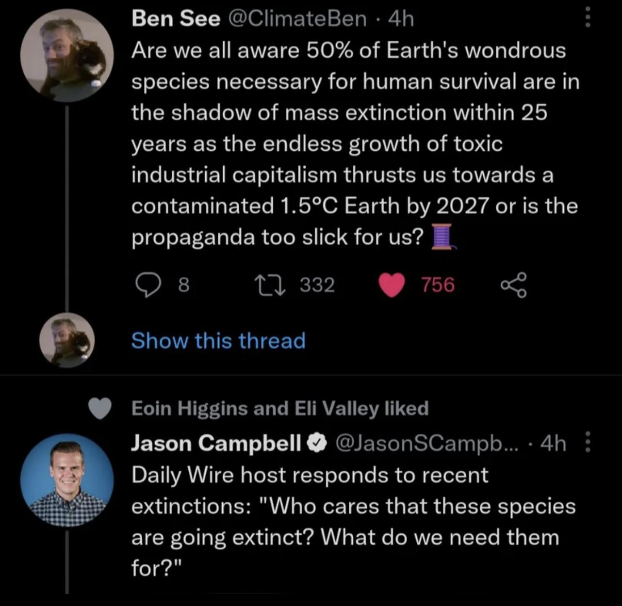 Duality of man ft. Mass extinction | Scrolller