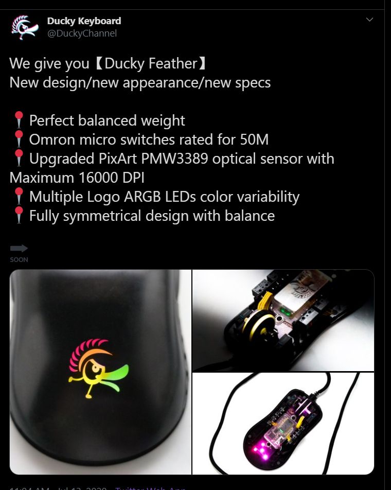 Ducky Feather announcement | Scrolller