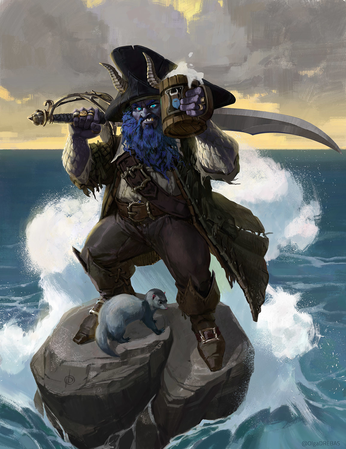 Duergar Pirate by Olga Drebas | Scrolller